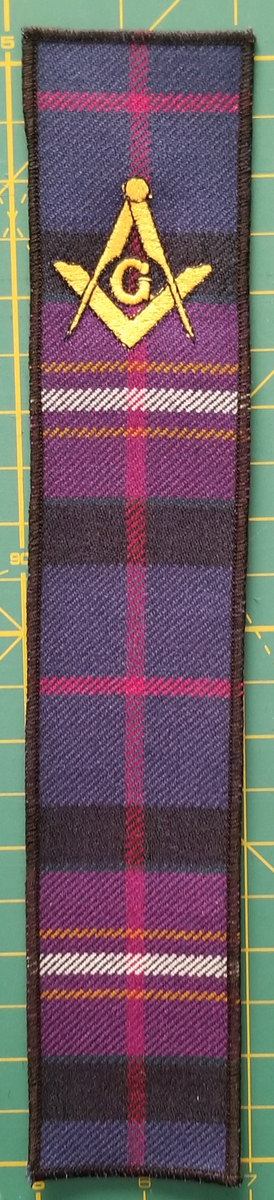 Masonic Tartan Bookmark - MM logo – Masonic Tartan Aprons