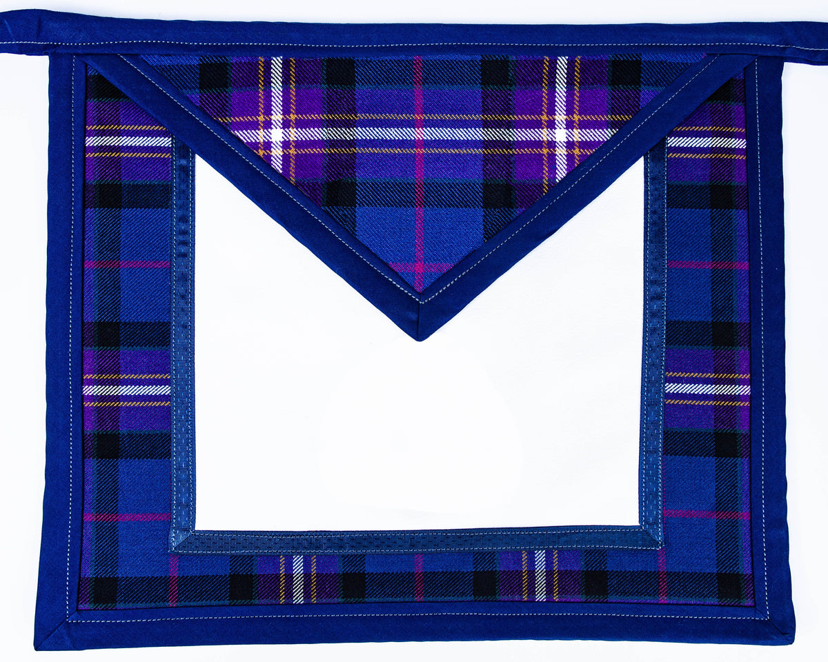 Freemason's Universal Tartan Apron Leather Backed - Narrow Tartan Bord ...