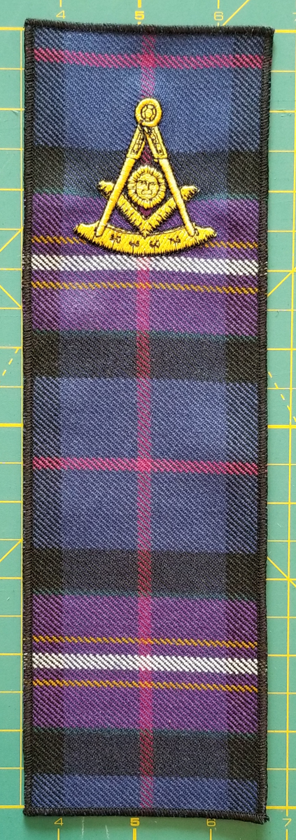 Masonic Tartan Bookmark - Past Master Logo – Masonic Tartan Aprons